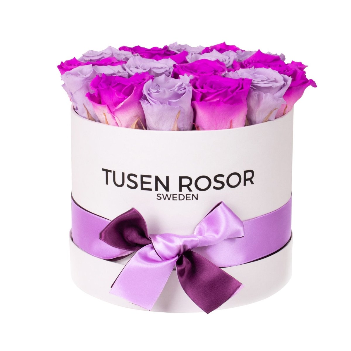 Eternal Roses | Long Lasting Pink & Purple Roses | 17-20 Roses | Tusen ...