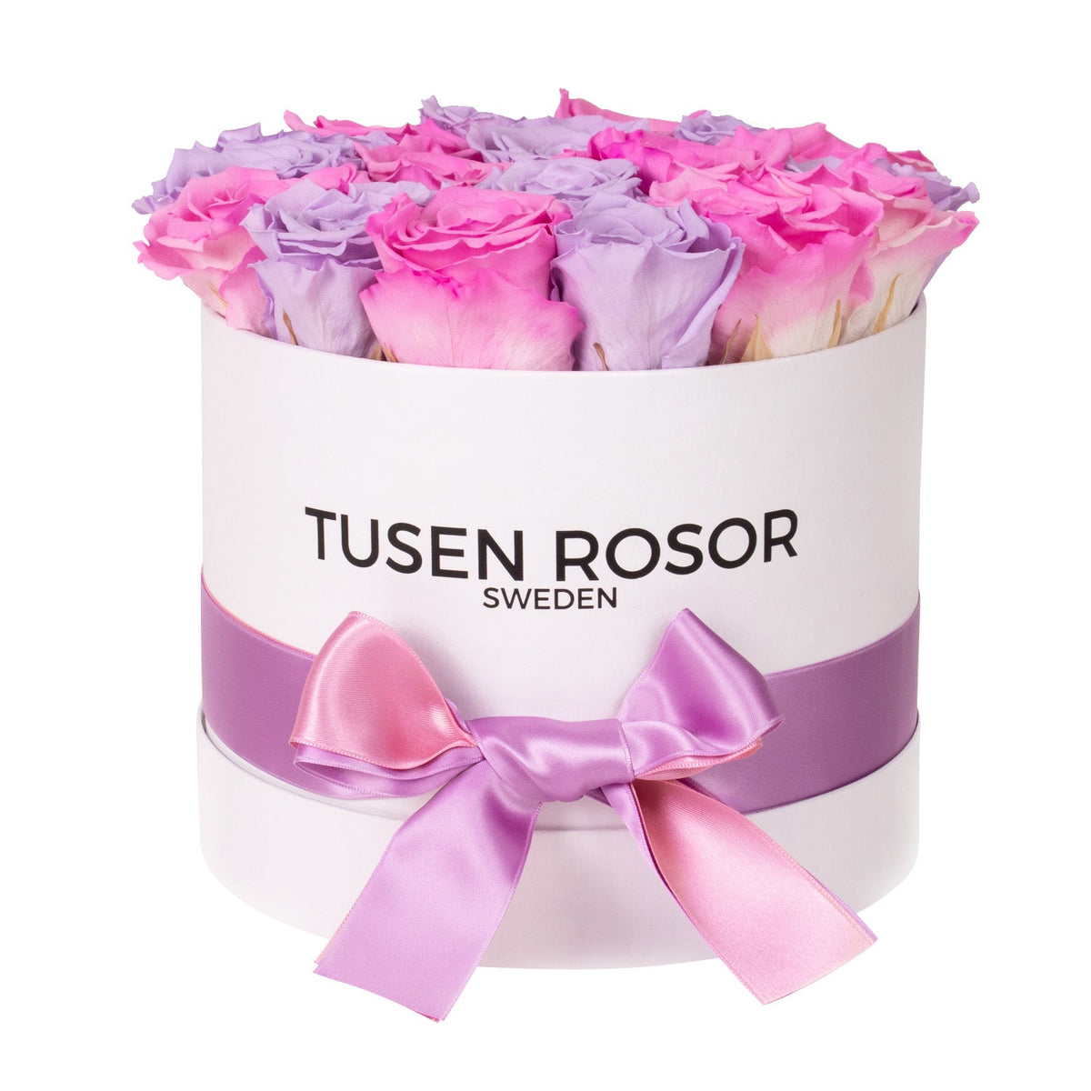 Eternal Roses | Long Lasting Pink & Purple Roses | 17-20 Roses | Tusen ...